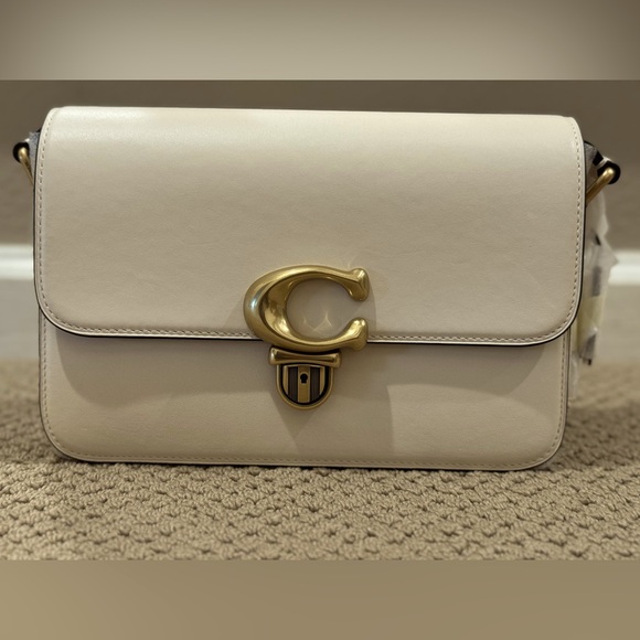 Coach | Bags | Coach Studio Shoulder Bag In Chalk Glove Tanned Leather ...